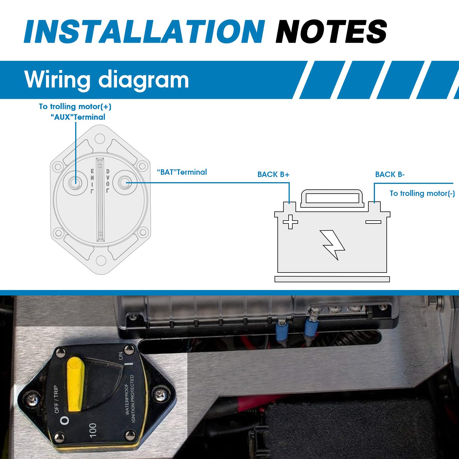 Snapklik.com : Circuit Breaker Switches Manual Reset Waterproof Audio ...