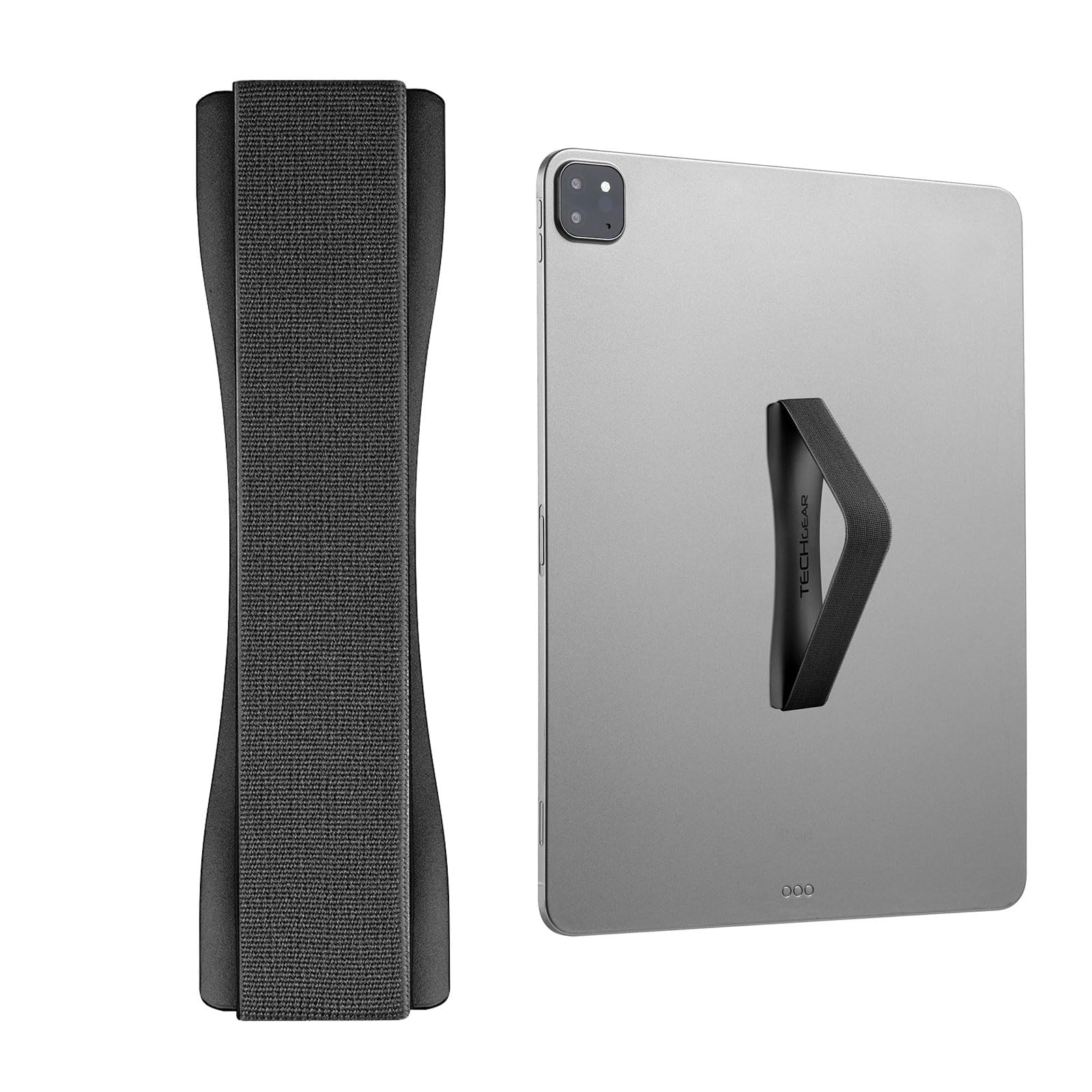TECHGEAR Tablet Hand/Finger Grip Holder, Elastic Adhesive Grip Strap ...
