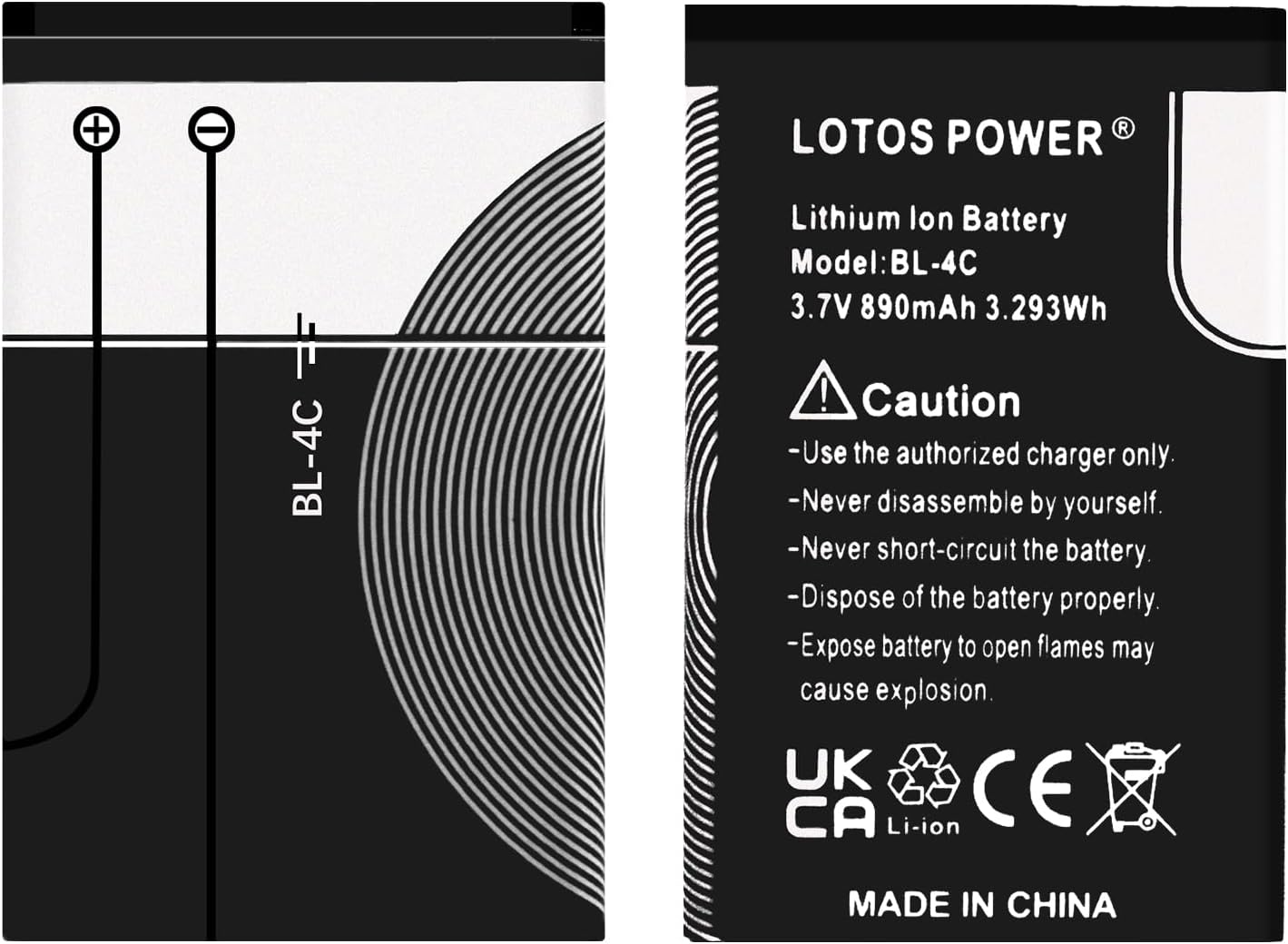 Nokia BL-4C Original 950 mAh Li-Ion Lithium Akku mit Schnellladung 2.0 ...