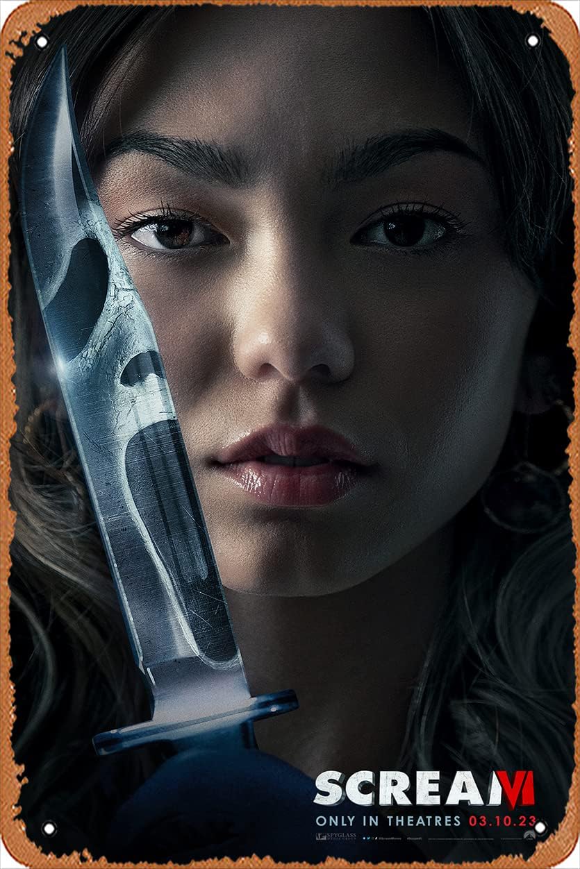 Amazon.com: Muecddoa Scream 6 (Devyn Nekoda, Anika) Movie Poster Tin ...