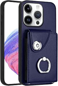 Amazon.com: COTDINFOR Case for iPhone 16 Pro Case with Card Slots for Men with 360°Rotation Ring ...