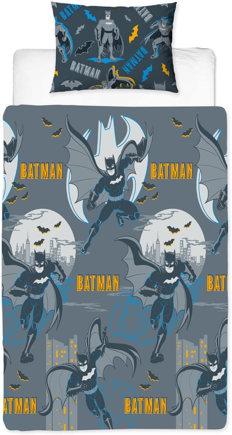 DC Comics Character World Batman DC Shadow Single Panel Duvet Set ...
