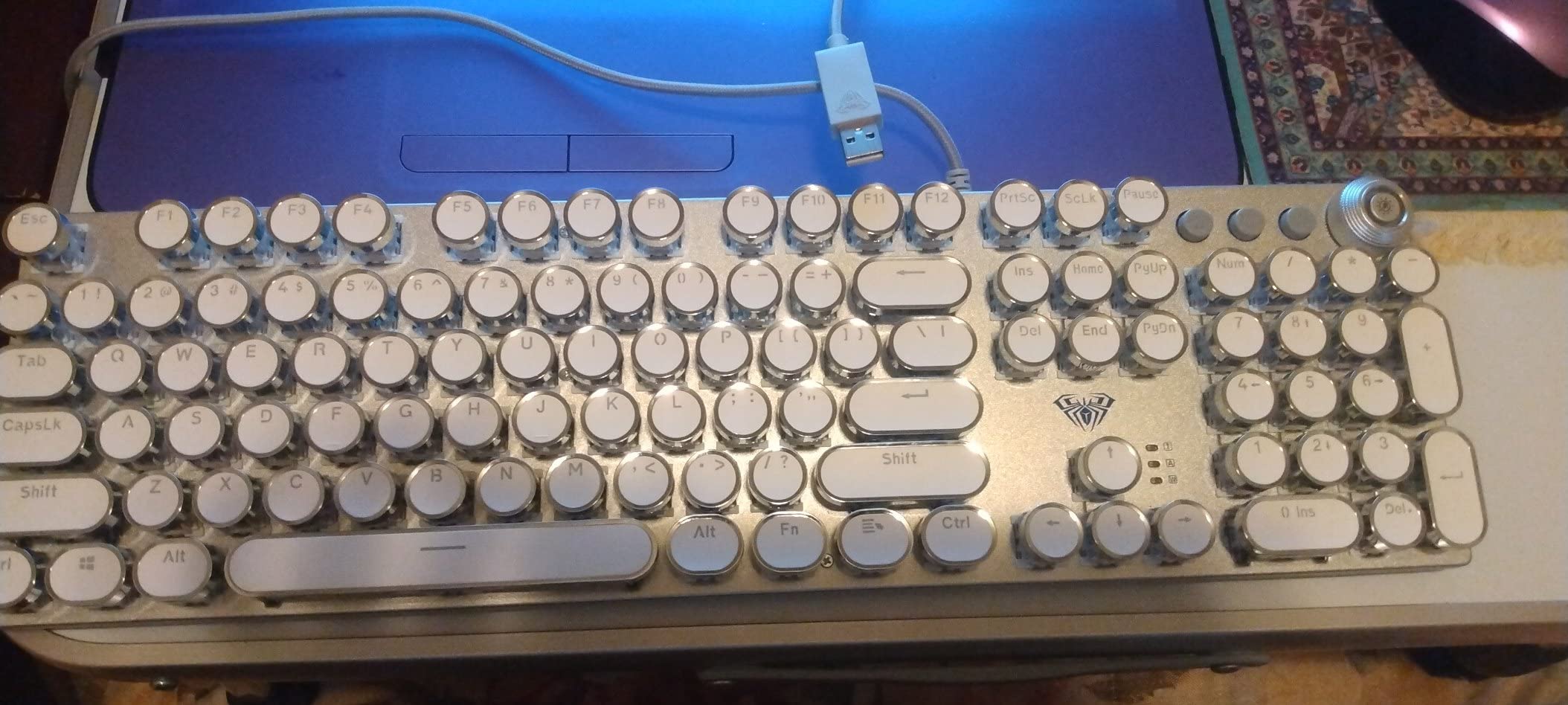 $11/mo - Finance AULA F2088 Typewriter Style Mechanical Gaming Keyboard ...