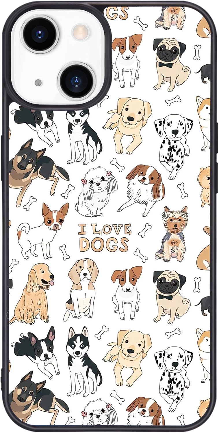 Wihytec Cute dogs printed phone case for iPhone 12/12 PRO cartoon dogs ...