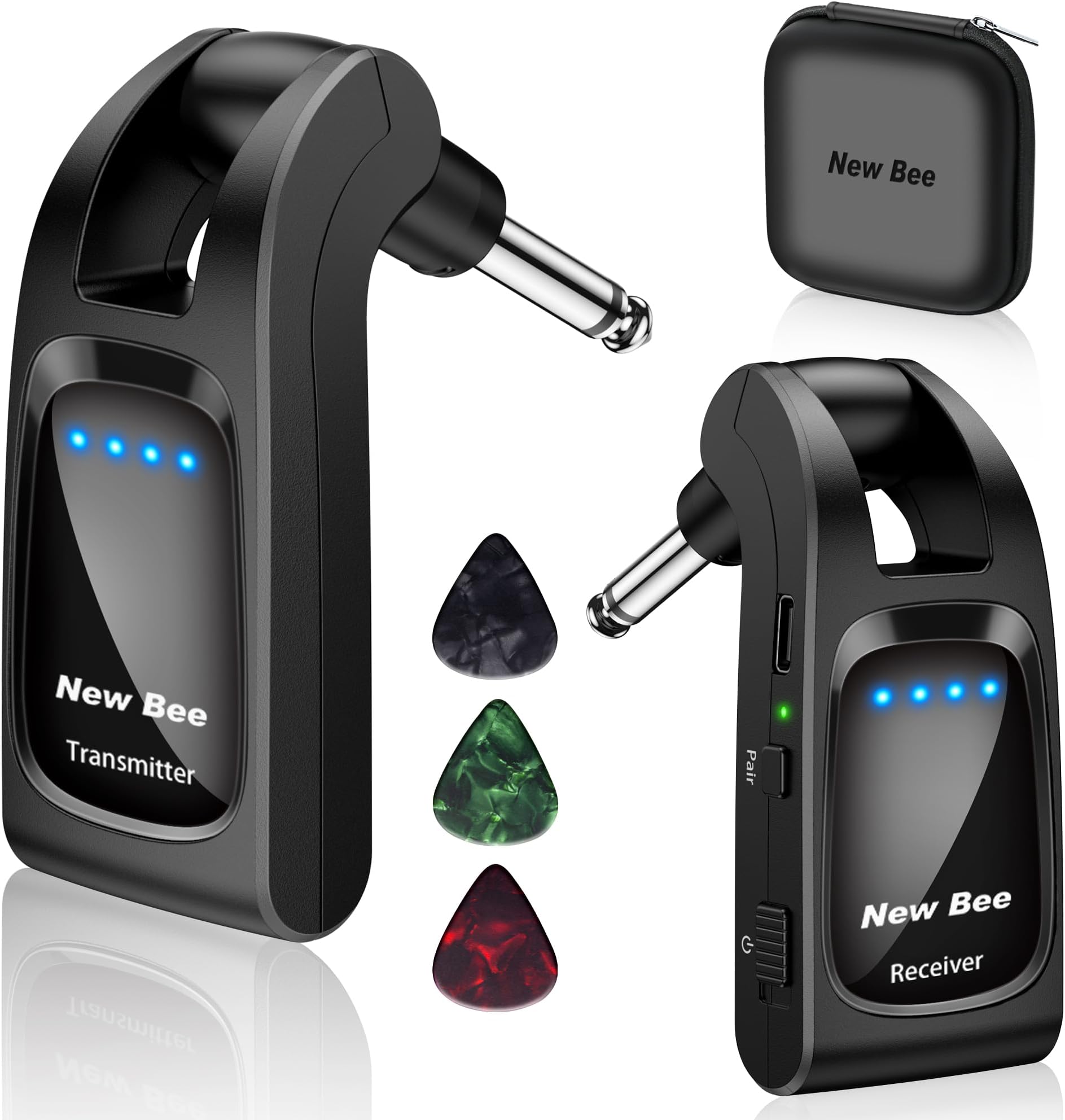 Amazon.com: LEKATO Wireless Guitar System 5.8G Wireless Guitar ...