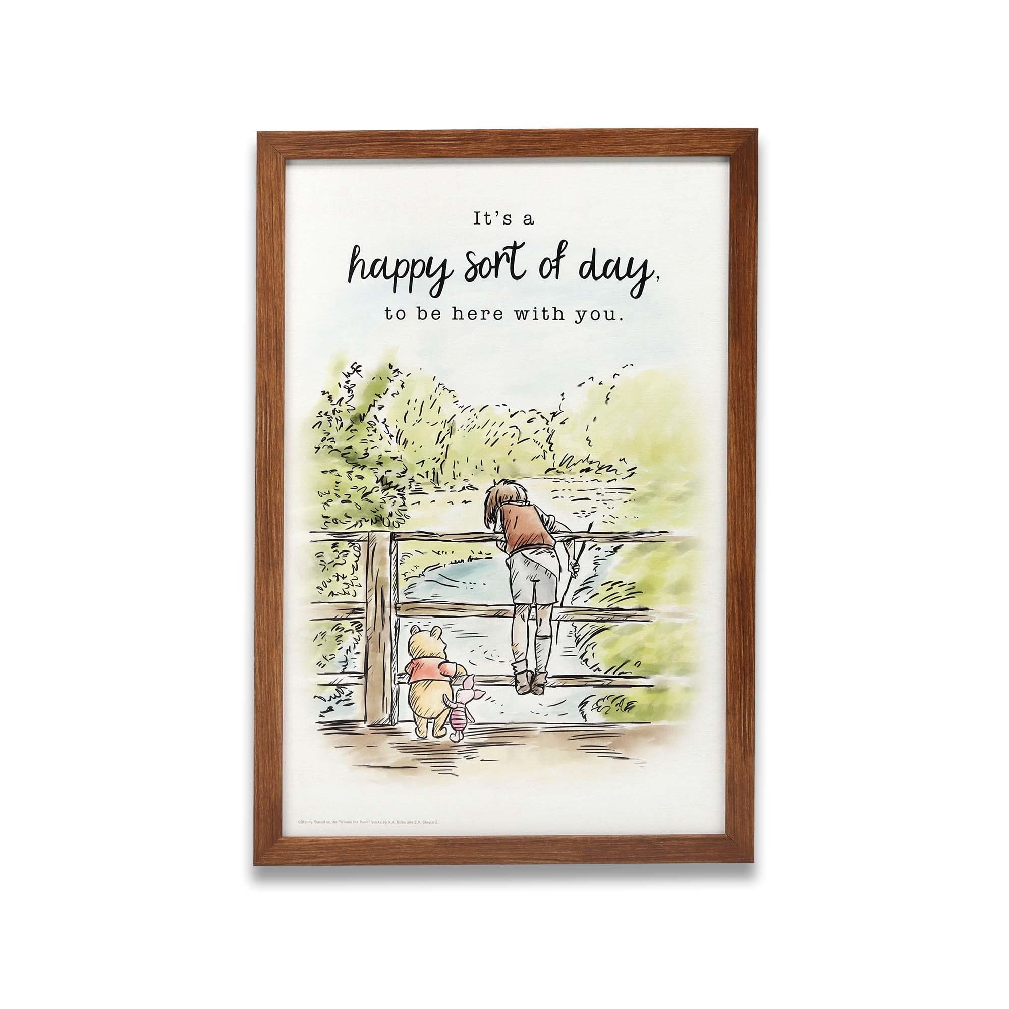 Amazon.com: Open Road Brands Disney Winnie The Pooh Happy Sort of Day ...