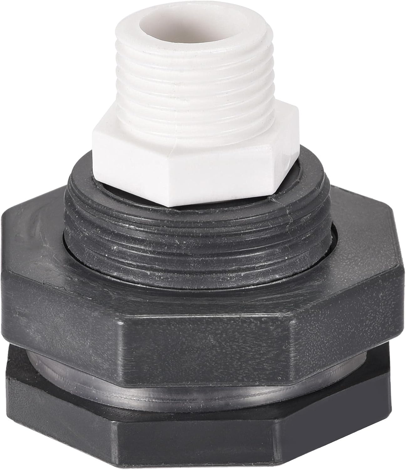 Amazon.com: uxcell PVC Bulkhead Tank Adapter with Thread Pipe Fitting ...