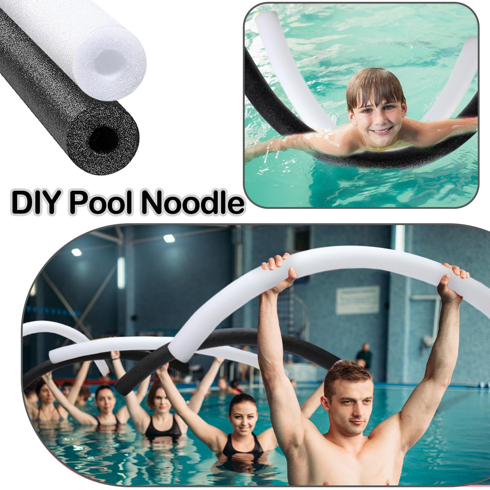 Snapklik.com : Hanaive 4 Pack 55 Inch X 3.5 Inch Jumbo Pool Noodles ...