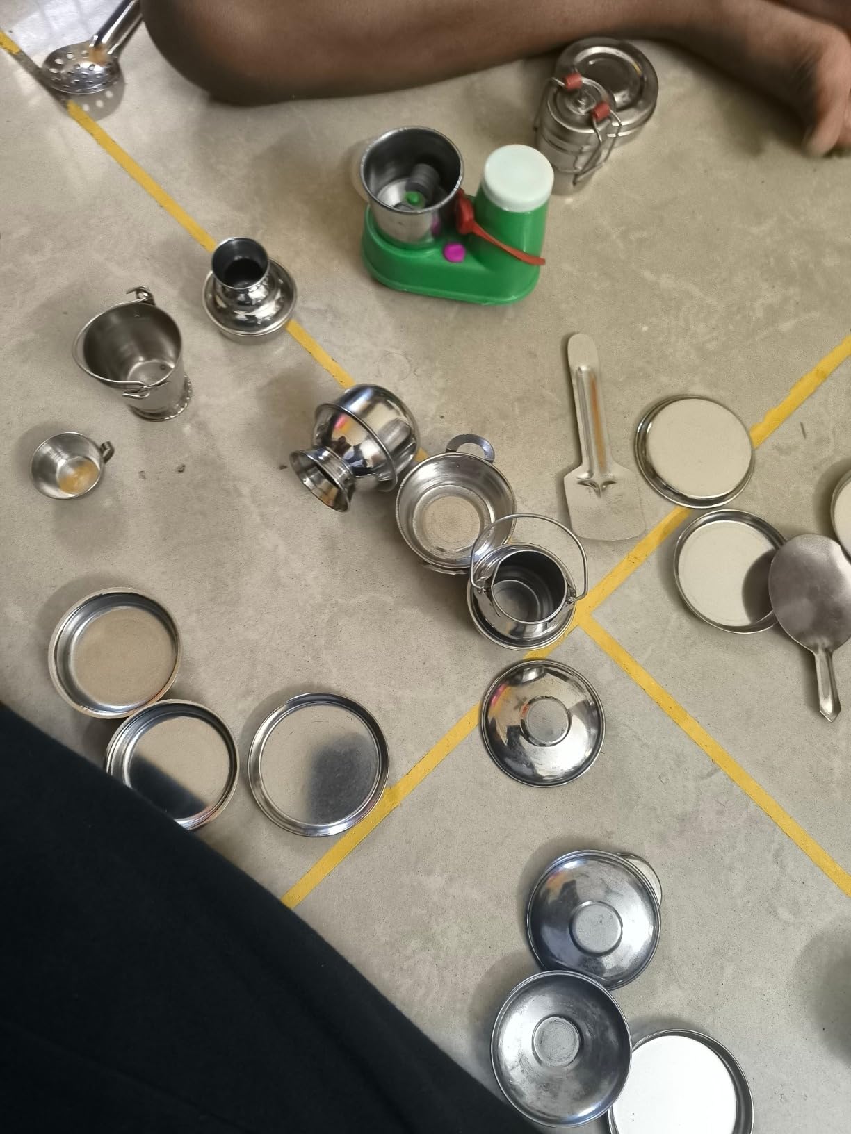 Buy Stainless Steel Miniature Kitchen Set/Bhatukali/Toy Set/Home Decor ...