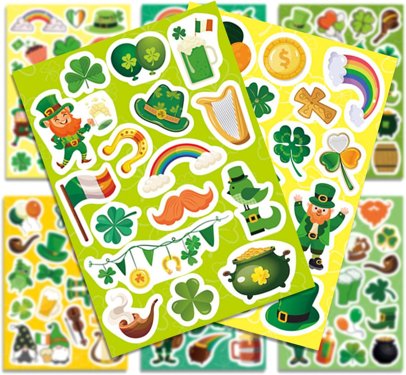 Amazon.com: 16 Sheets St. Patrick’s Day Stickers for Kids, 268 Pcs ...