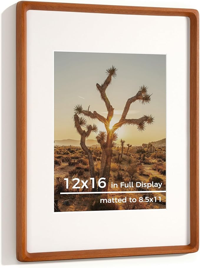 Amazon.com - RICHFOCUS 12x16 Picture Frame USA-Sourced Natural Teak ...
