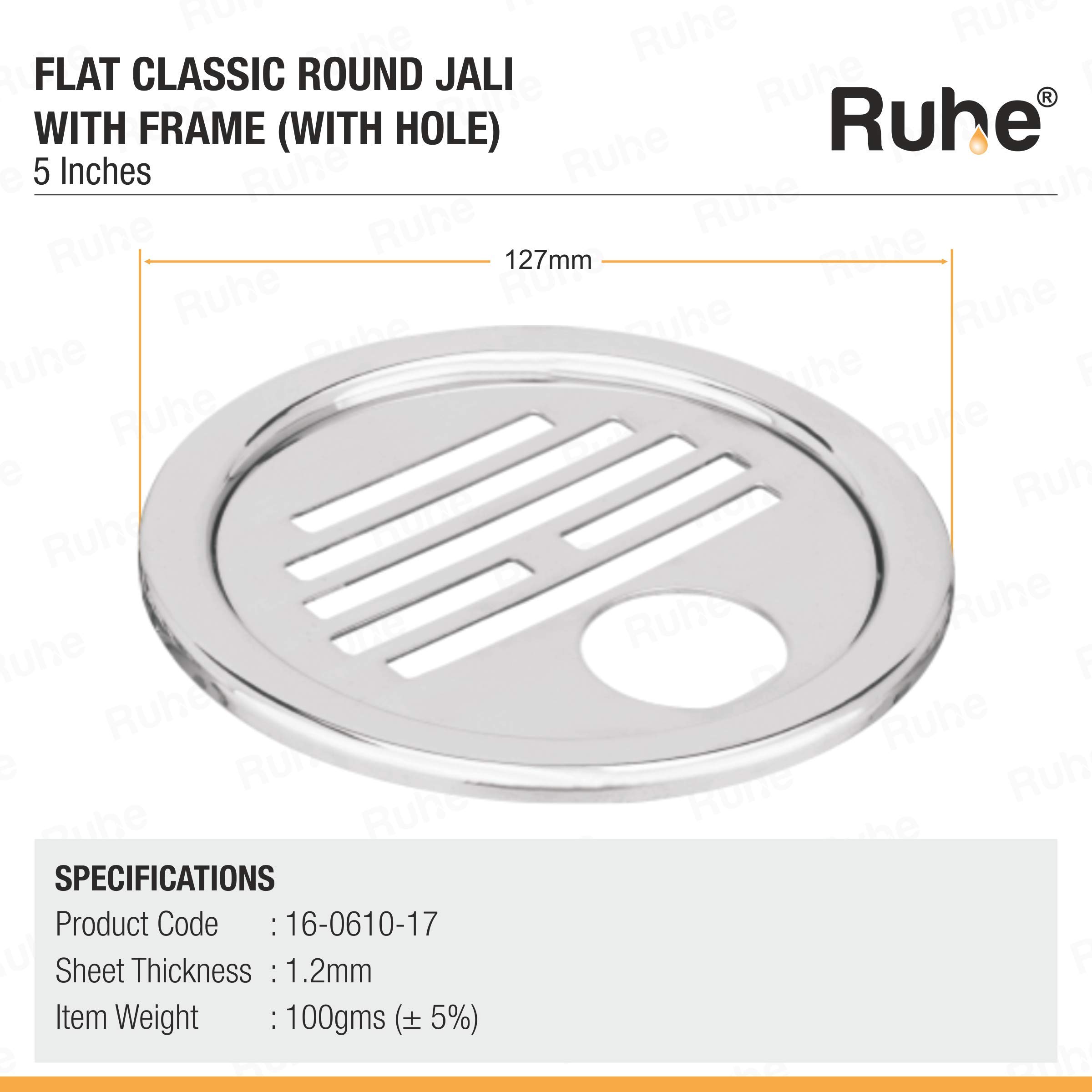 Buy Ruhe® Flat Round Floor Drainer/Jali | Premium Grade Stainless Steel ...