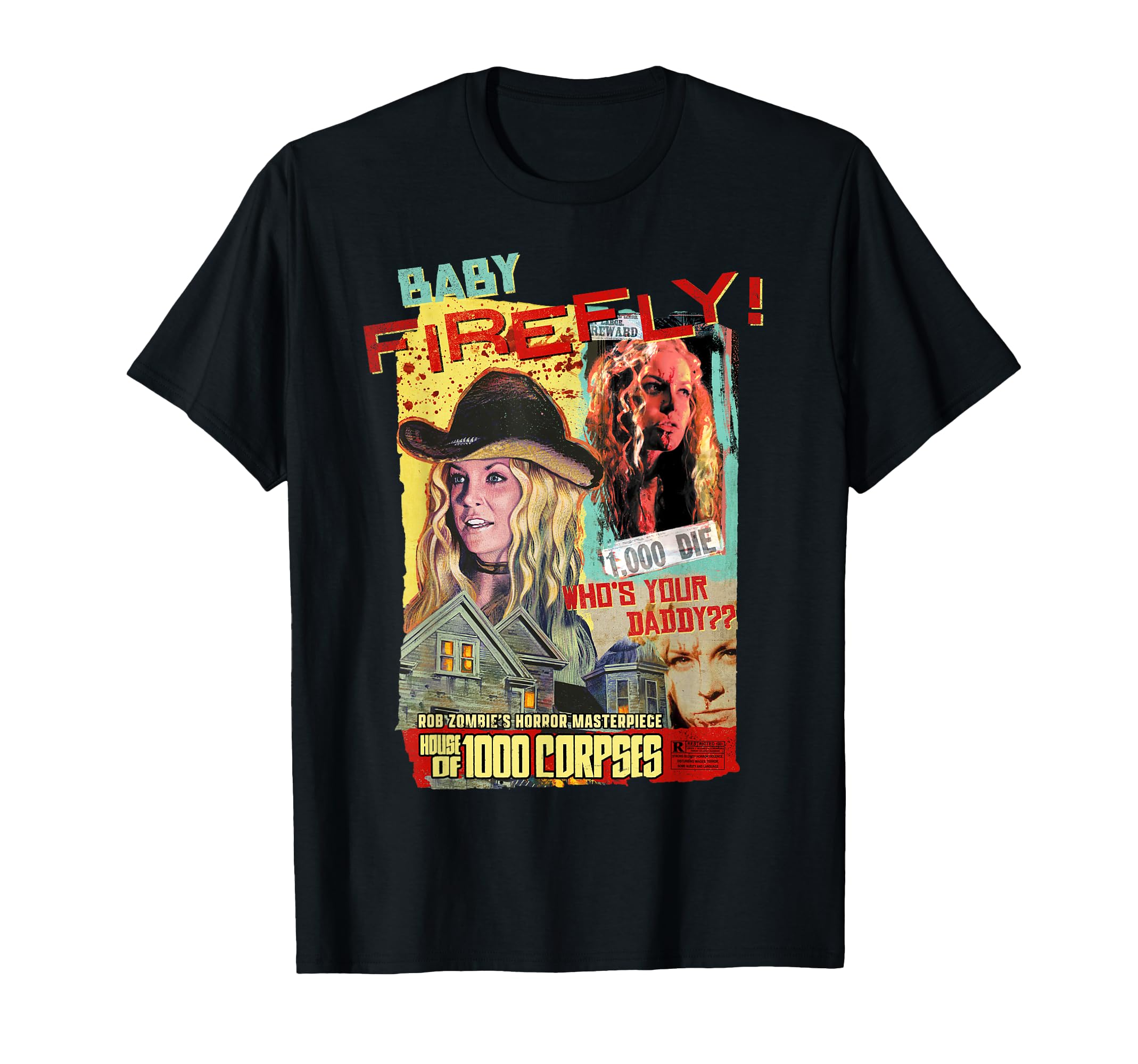 Amazon.com: Rob Zombie – Baby Firefly Collage T-Shirt : Clothing, Shoes ...