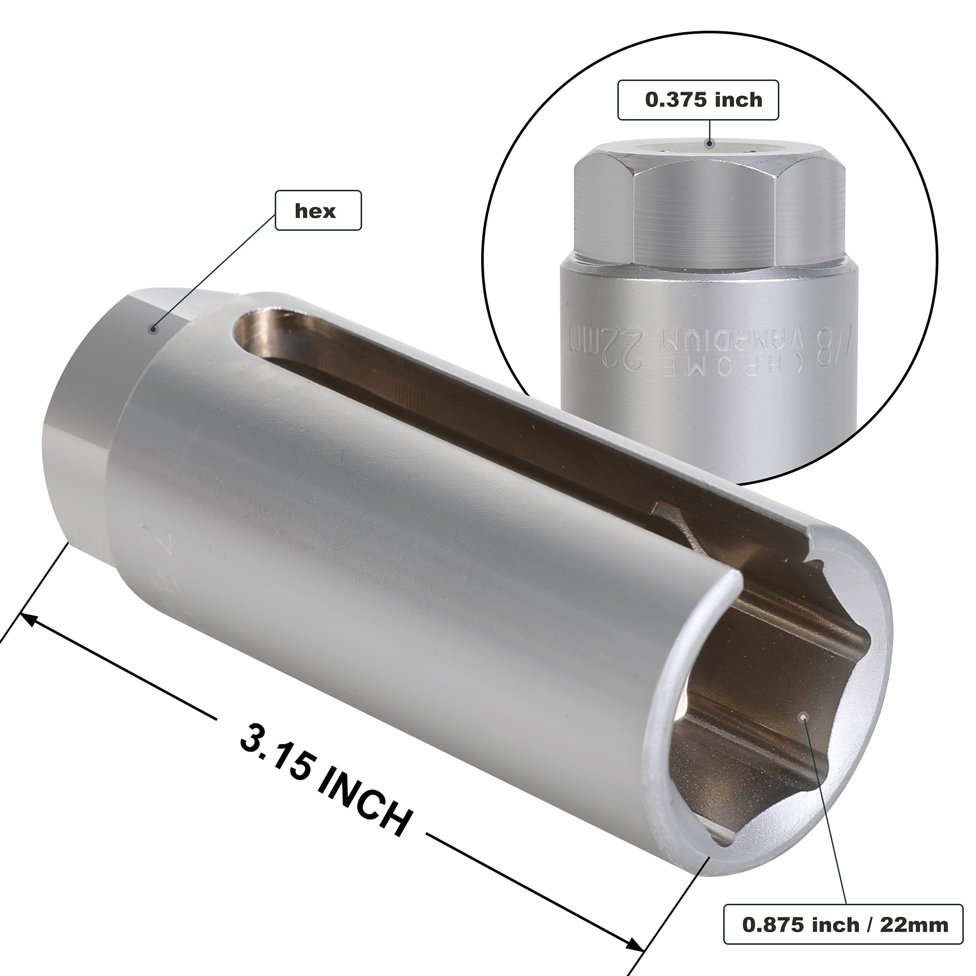 Snapklik.com : WYNNsky 5 Pieces Automotive Oxygen Sensor Socket
