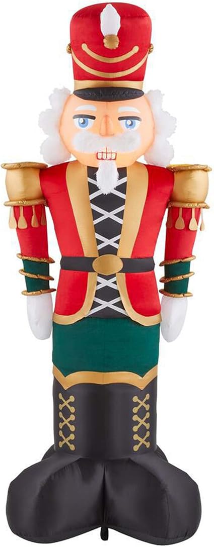 Amazon.com: Home Accents Holiday 8 ft. Giant-Sized Nutcracker Christmas ...