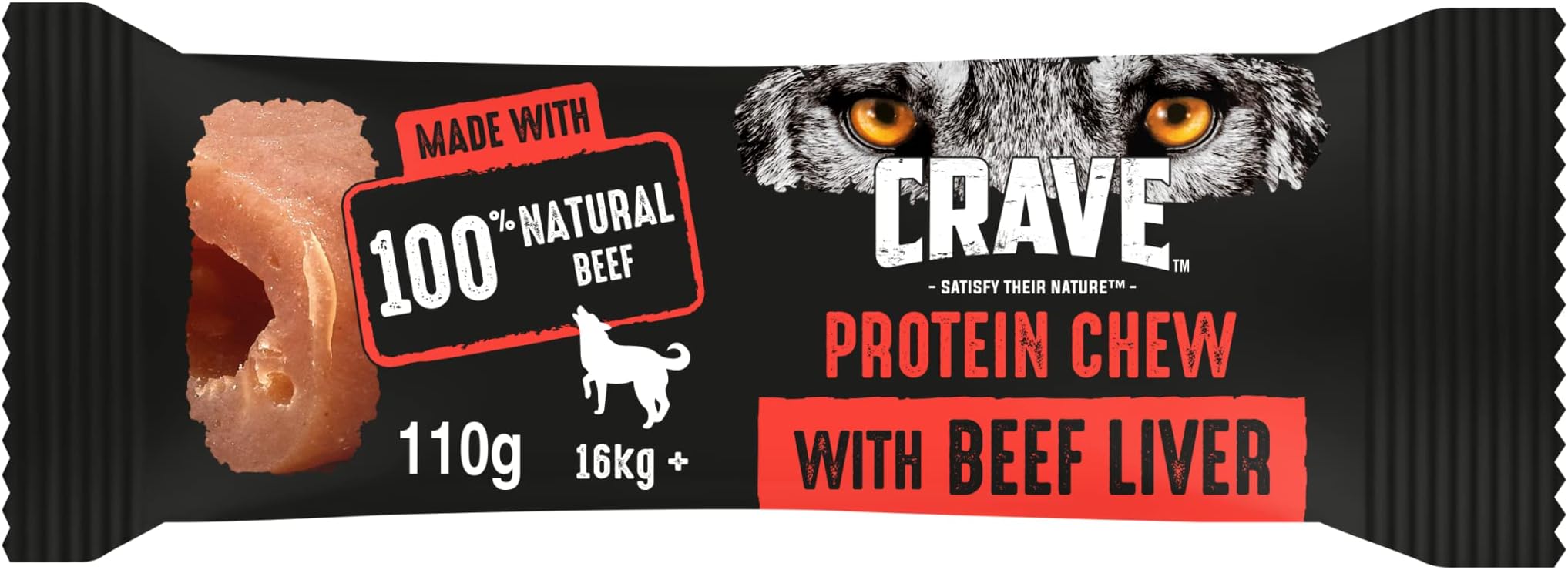Crave Protein Chew - Dog Treat with Beef and Liver Flavour for Large ...