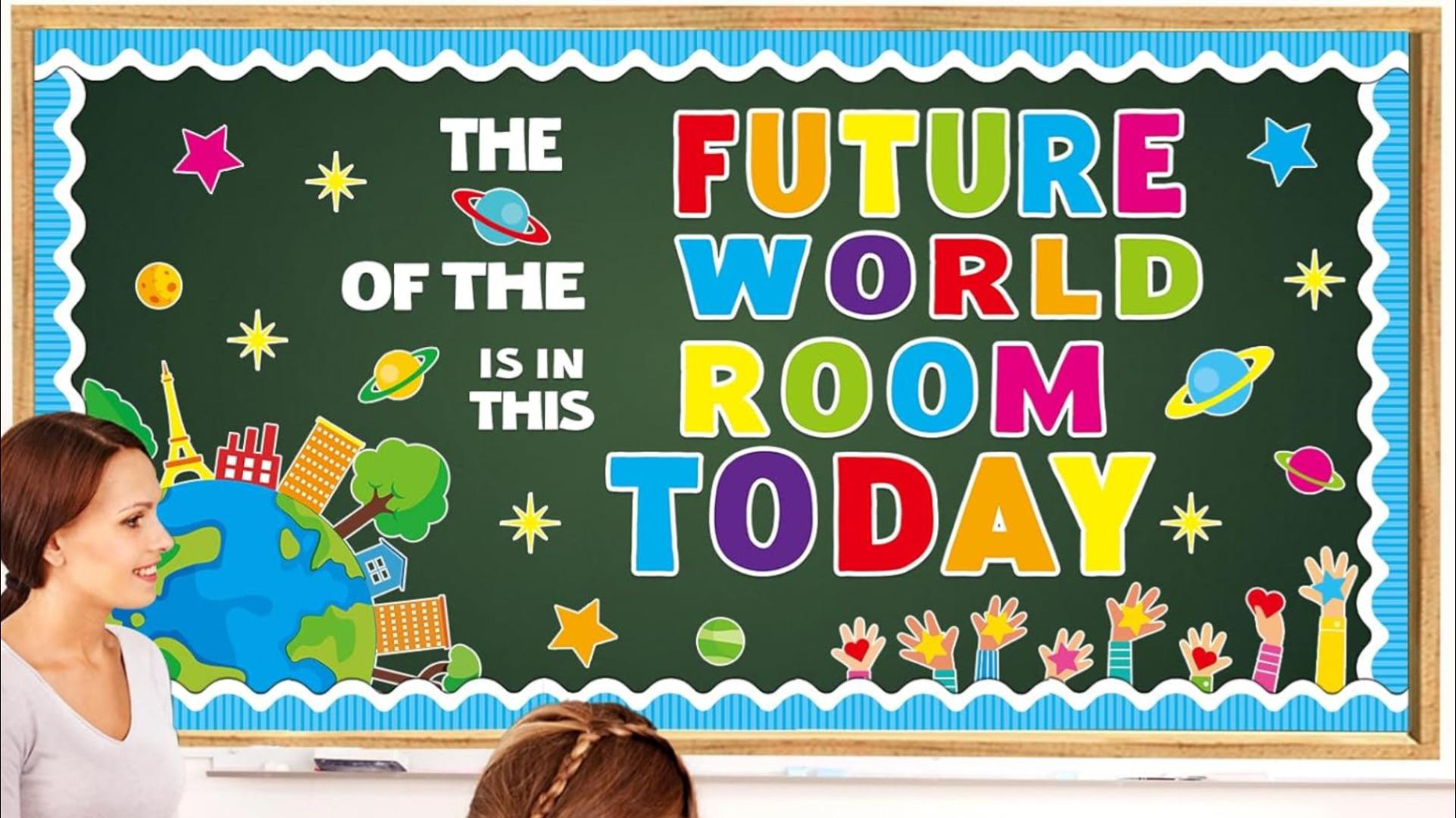 Justforjoyful Motivational Bulletin Board Decoration Set Classroom ...