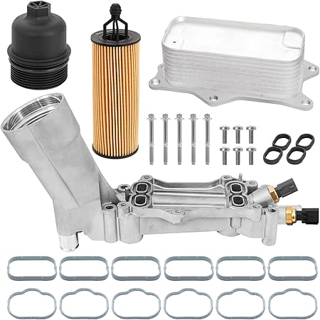 Amazon.com: 926-959 Aluminum Engine Oil Filter Housing Oil Cooler Kit ...
