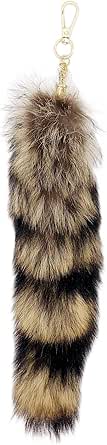 Amazon.com: lanbqiuer 10IN Furry Fox Tail Key Chain Tail For Handbags ...