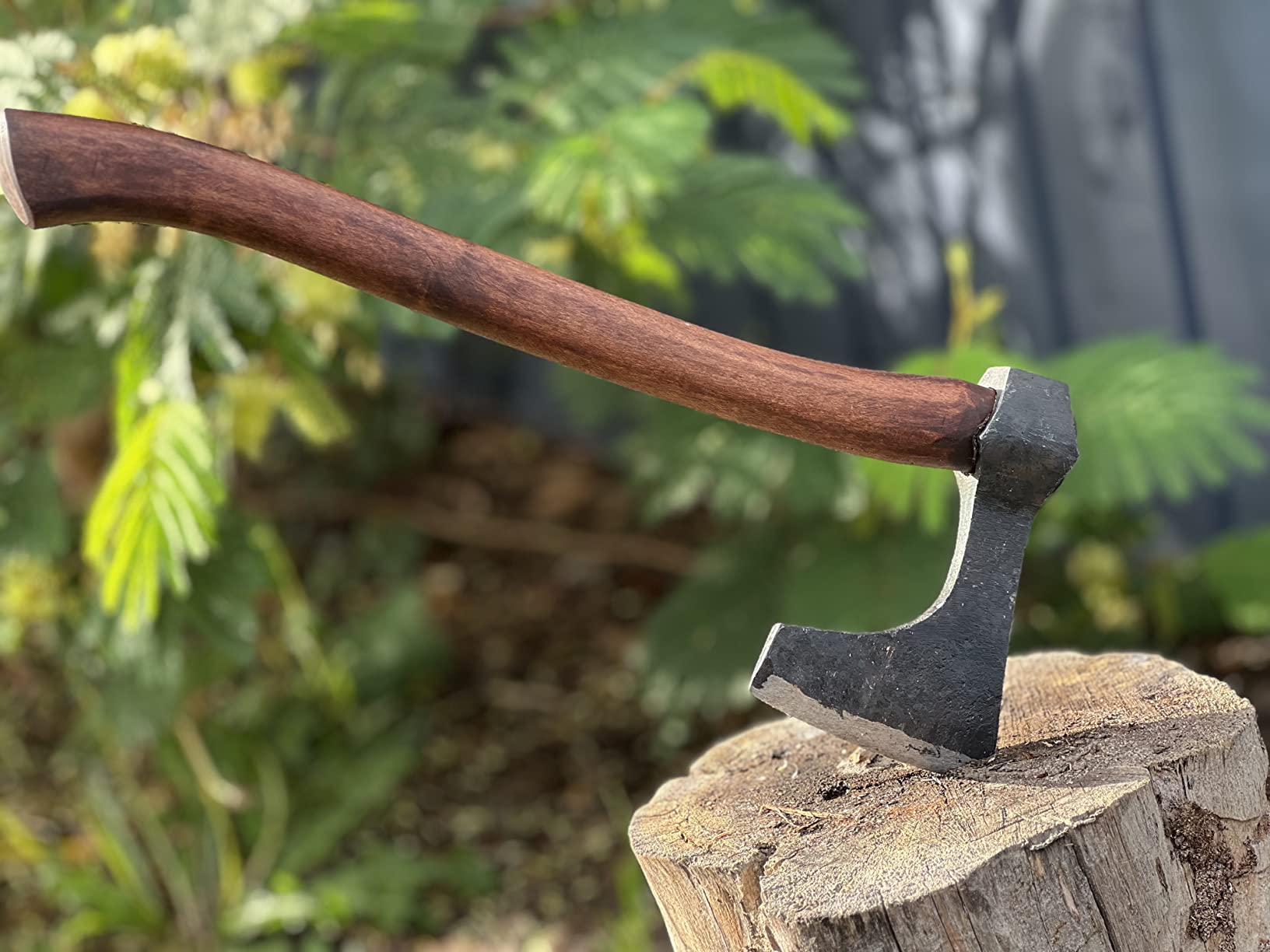 SZCO Supplies 17” Hand Forged Wood Handle Carbon Steel Beard Head ...
