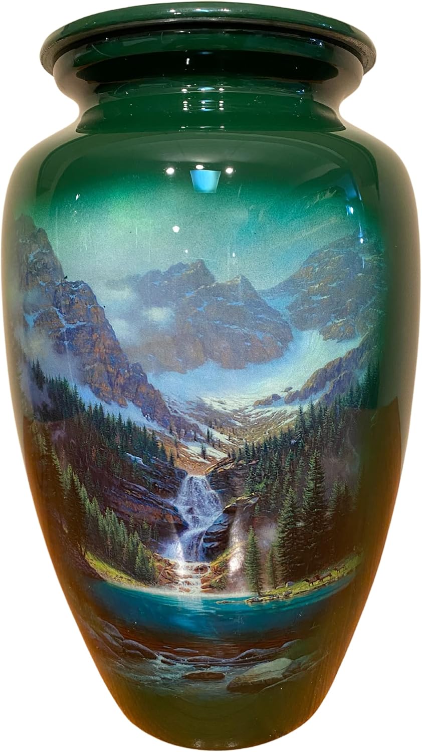 Amazon.com: Cremation Urn for Human Ashes - Adult Sized Urn - Waterfall ...