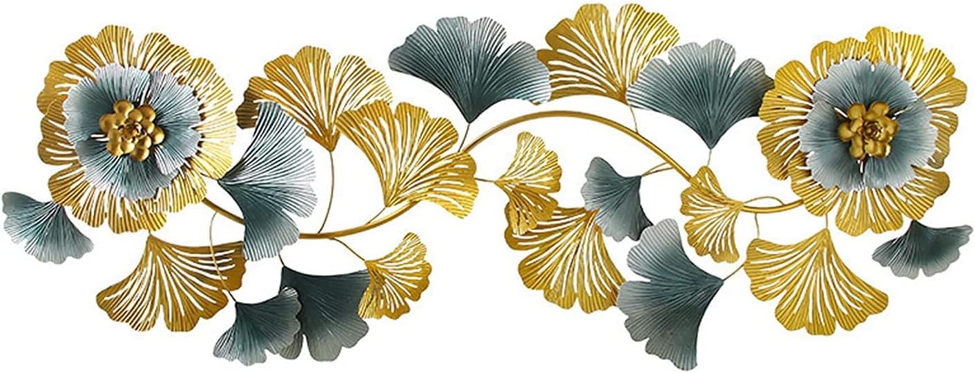 Amazon.com: AVLUZ Metal Wall Art Decor, 3D Ginkgo Leaf Metal Wall ...