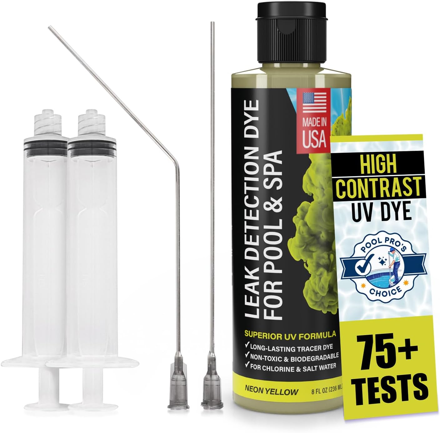 Amazon.com : Pool Leak Detection Dye Kit - with 2 Precision Applicators ...