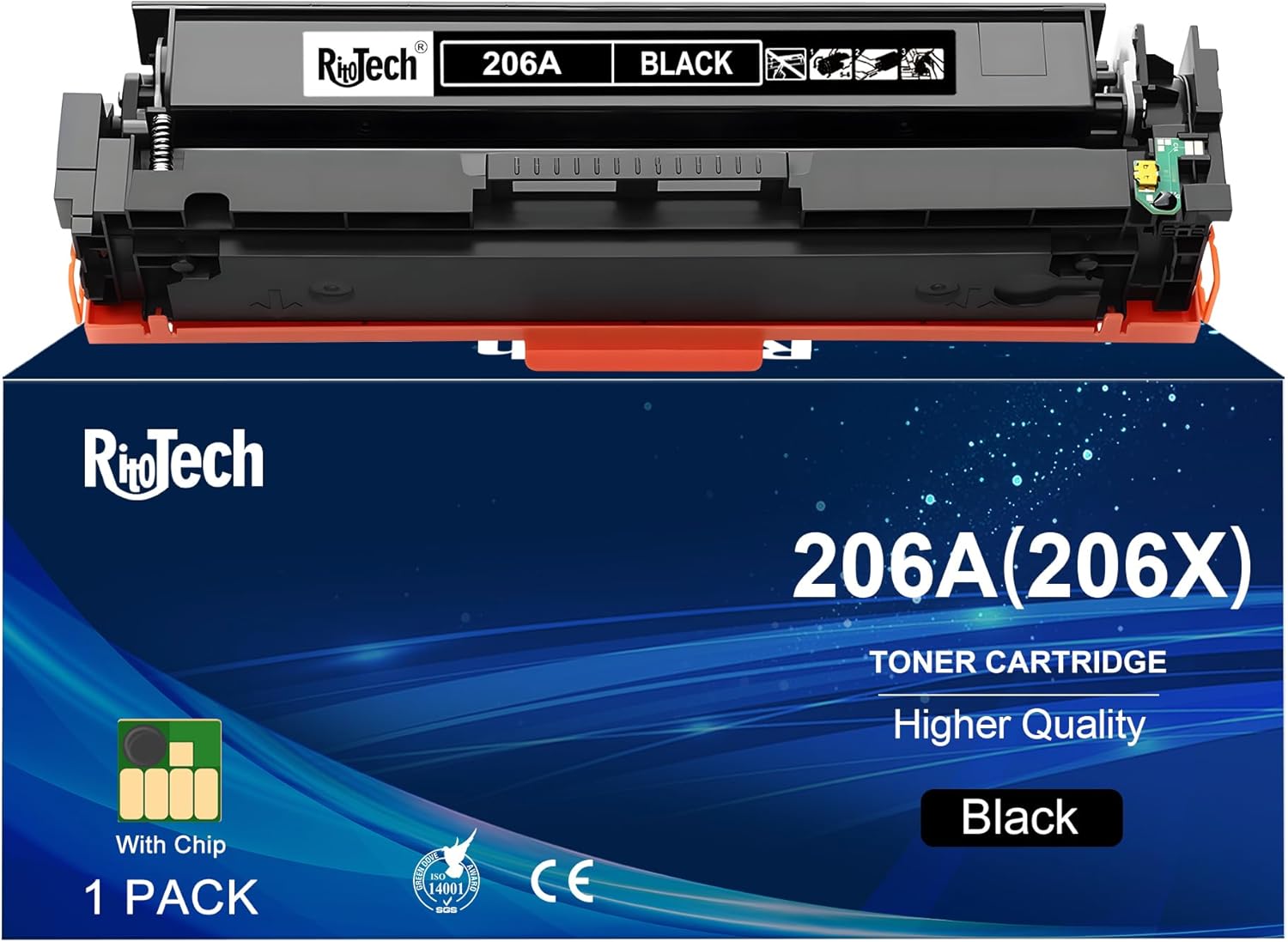 Amazon.com: 206A 206X Black Toner Cartridge,Compatible Replacement for ...
