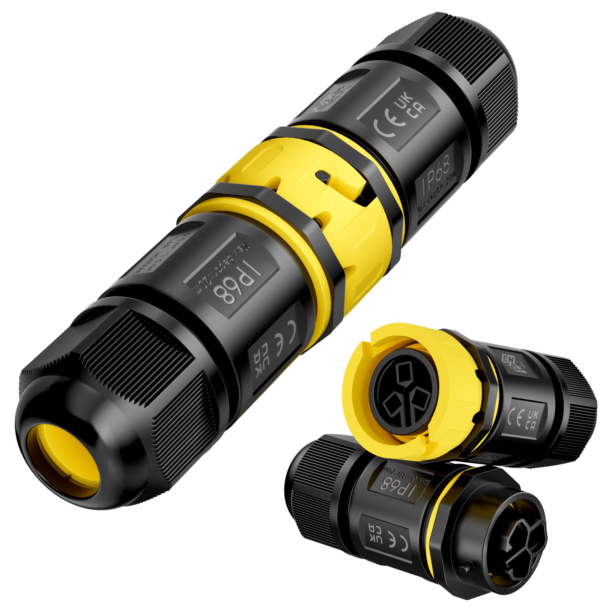 Electrical Connectors IP68 Waterproof Cable Connectors M684-D (2*M20 ...