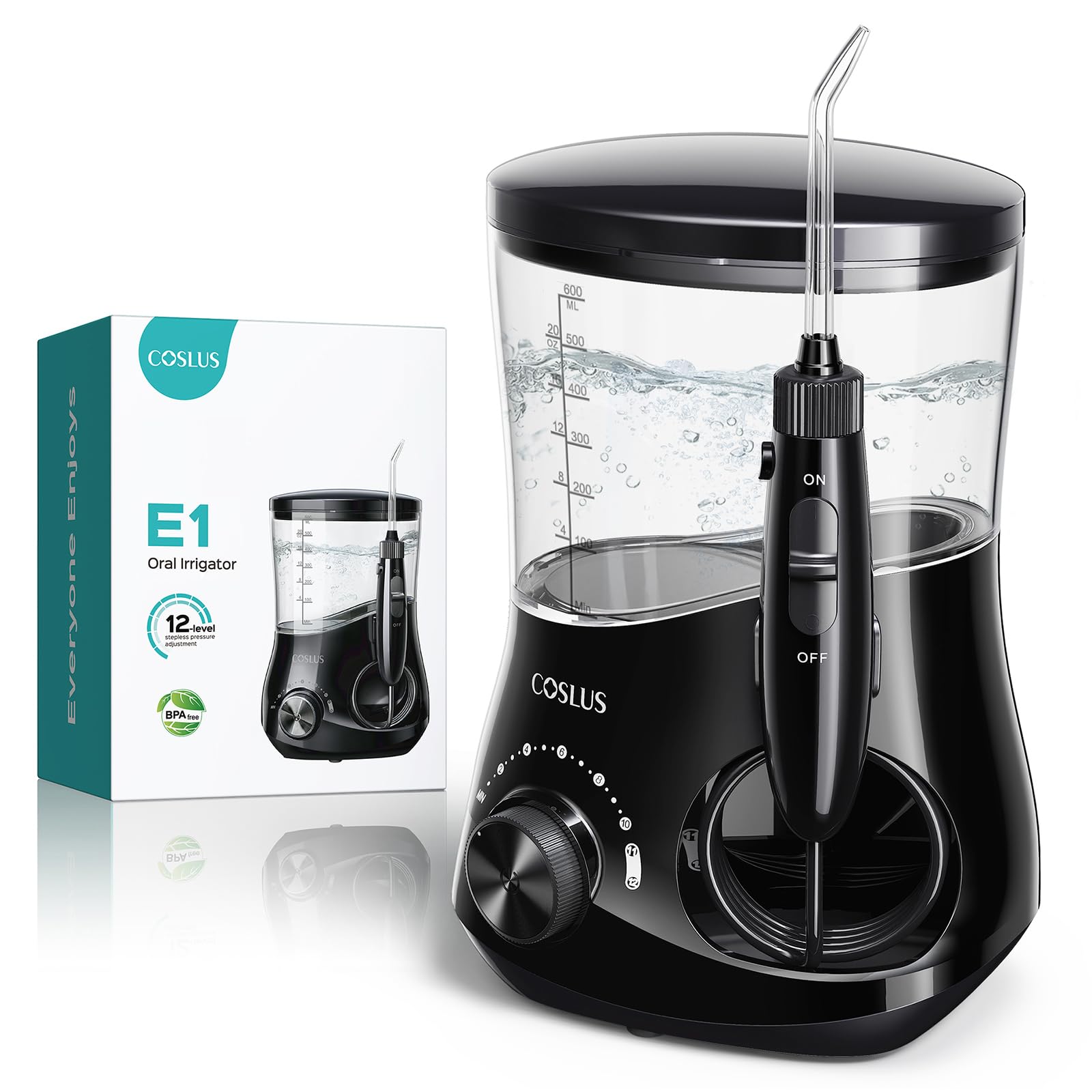 Amazon.com: COSLUS Water Flosser, Water Dental Flosser Teeth Pick, 12 ...