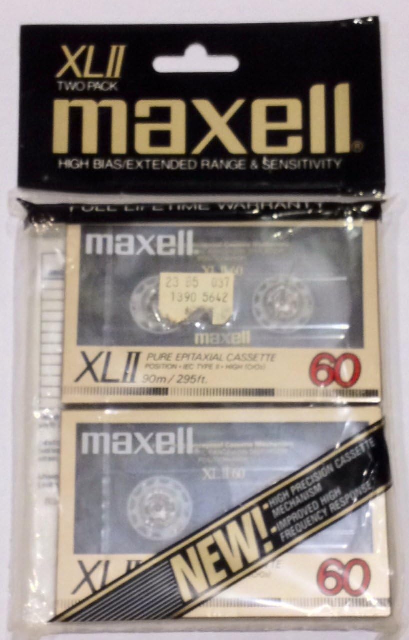 Maxell XL-II C60 en blanco cinta de casete de audio (2 unidades ...
