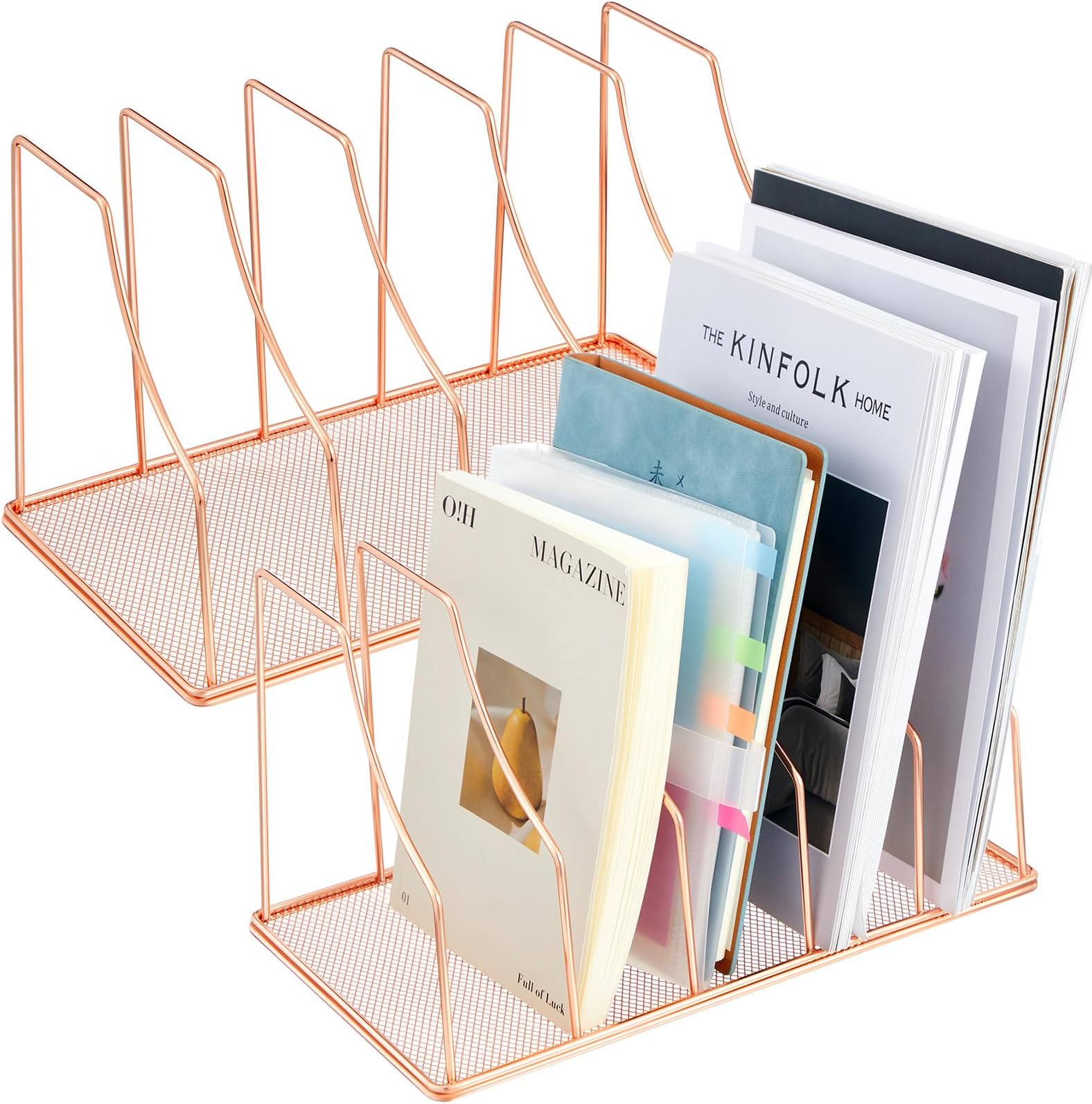Amazon.com : MyGift Large Desktop Document Holder, Brass Metal Wire ...