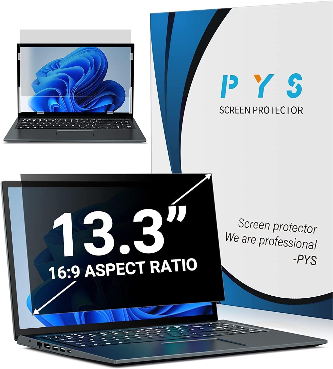 PYS Laptop 13.3 inch Screen Protector Privacy Filter for laptop 13.3 ...