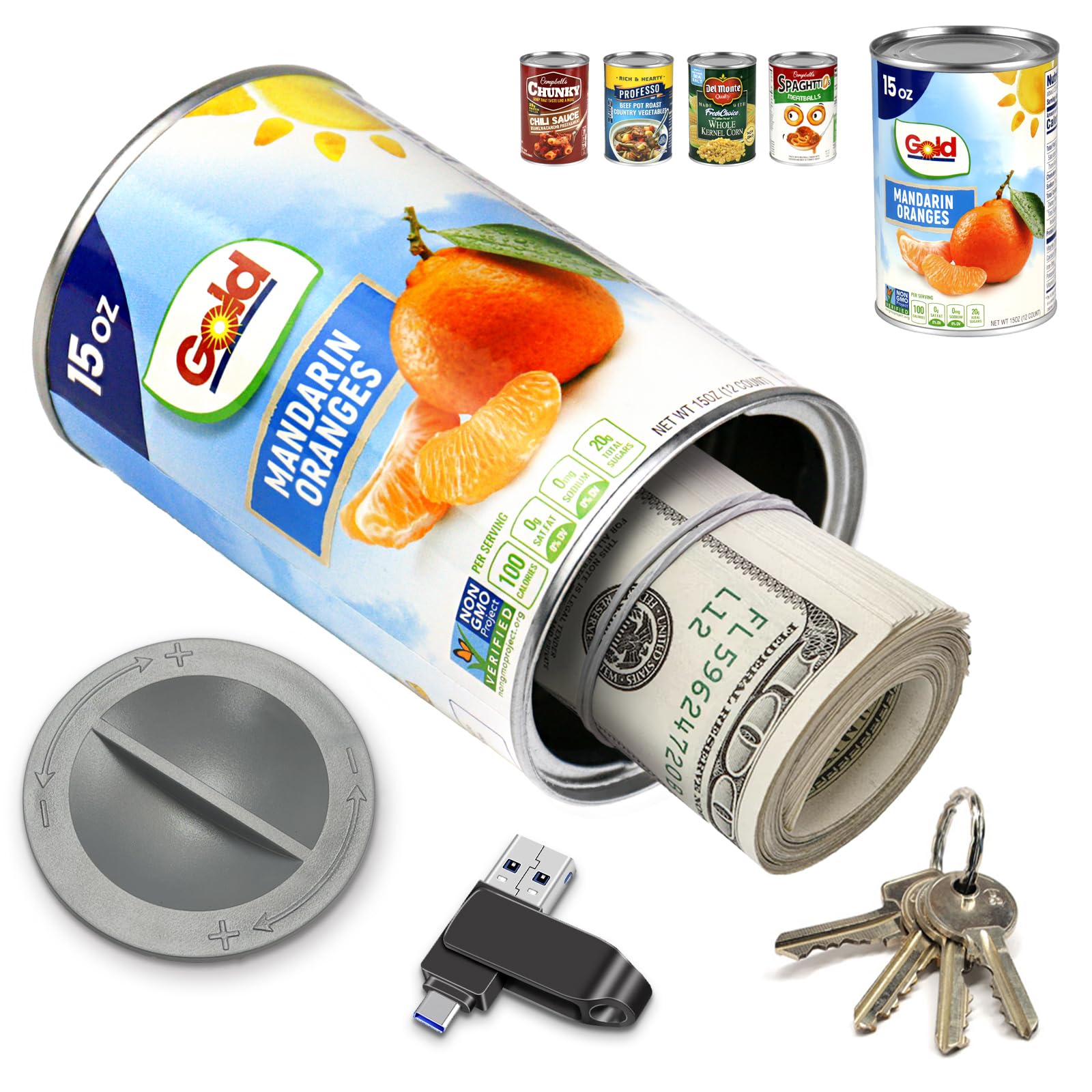 Diversion Safe Stash Can with Hidden Storage, Hidden Safe in Plain ...