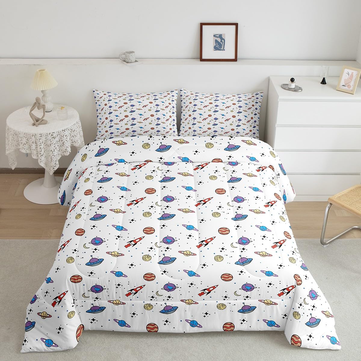 Solar System Comforter Solar System Outer Space Planets Kids Bedding
