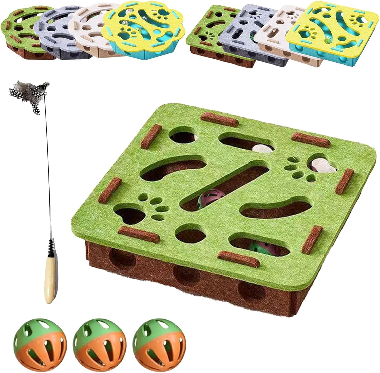 Amazon.com : Cat Scratch Puzzle Enrichment Box,Cat Nail File Enrichment ...