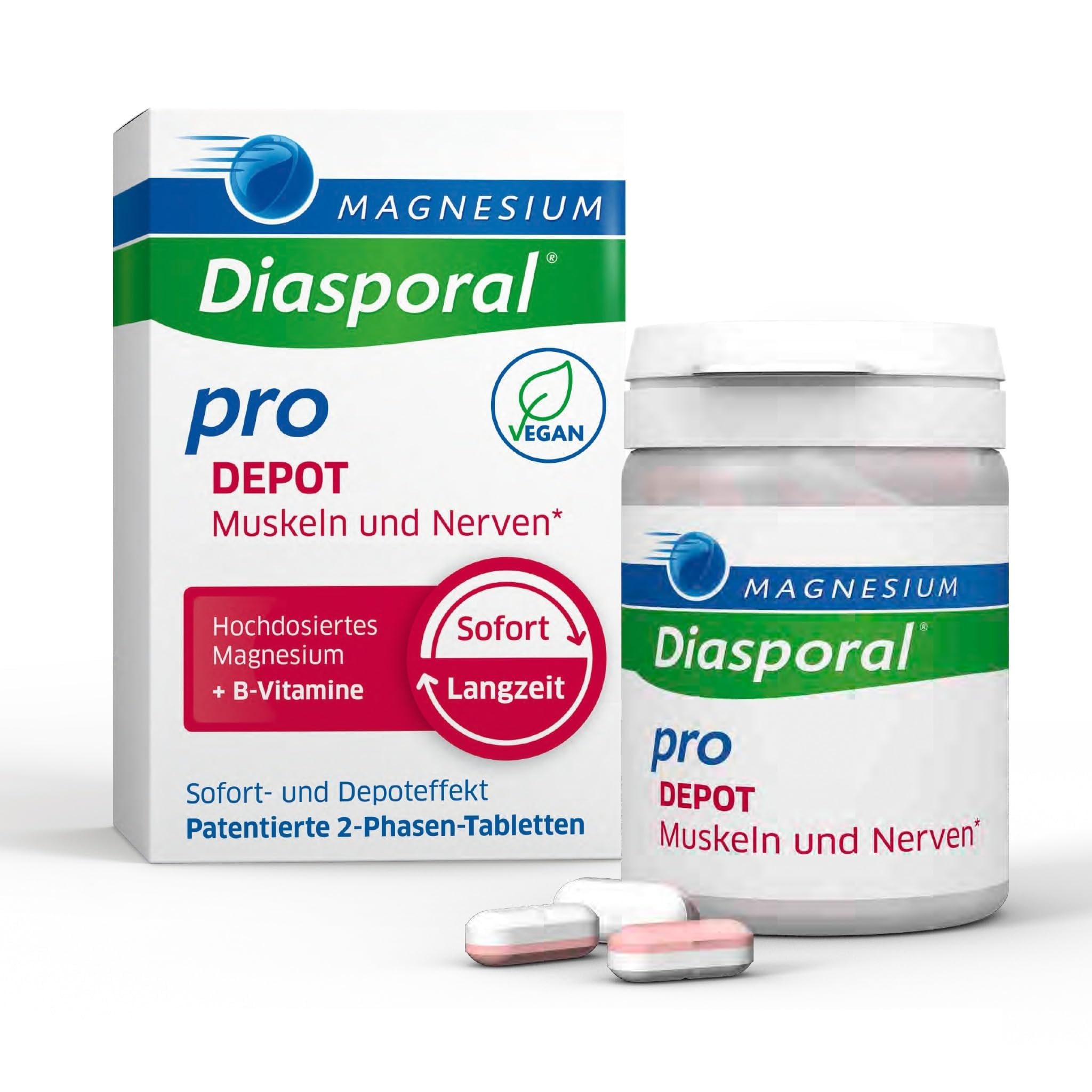 Magnesium-Diasporal Pro DEPOT Muskeln und Nerven | 300 mg Magnesium ...