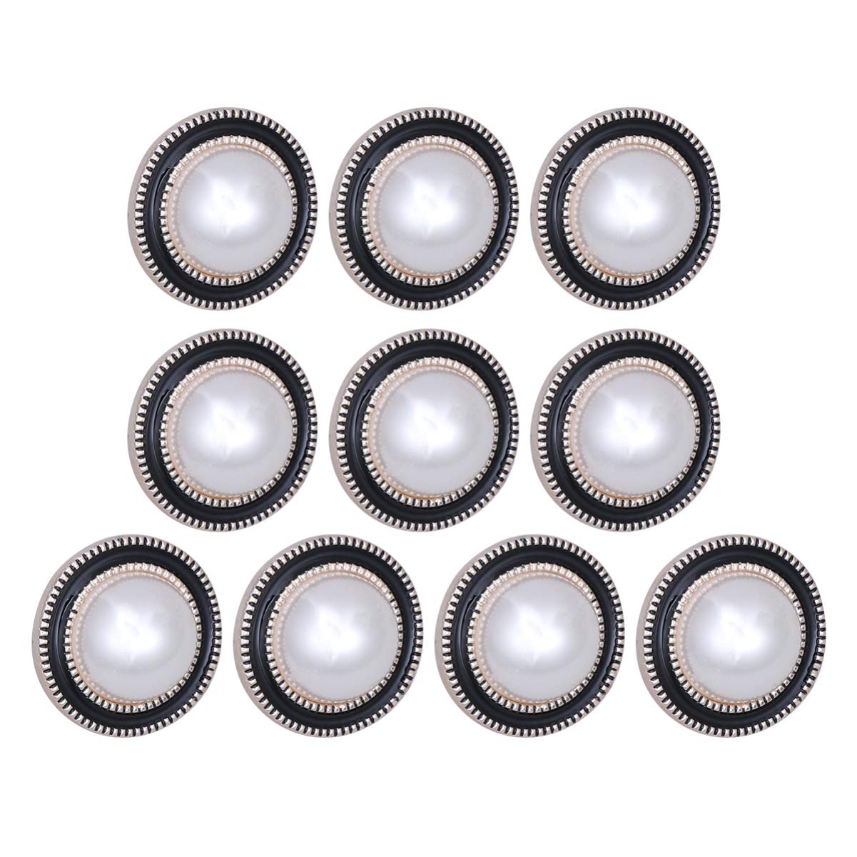 Amazon.com: No Sew Button Pins 10pcs Round Pearl Instant Button ...