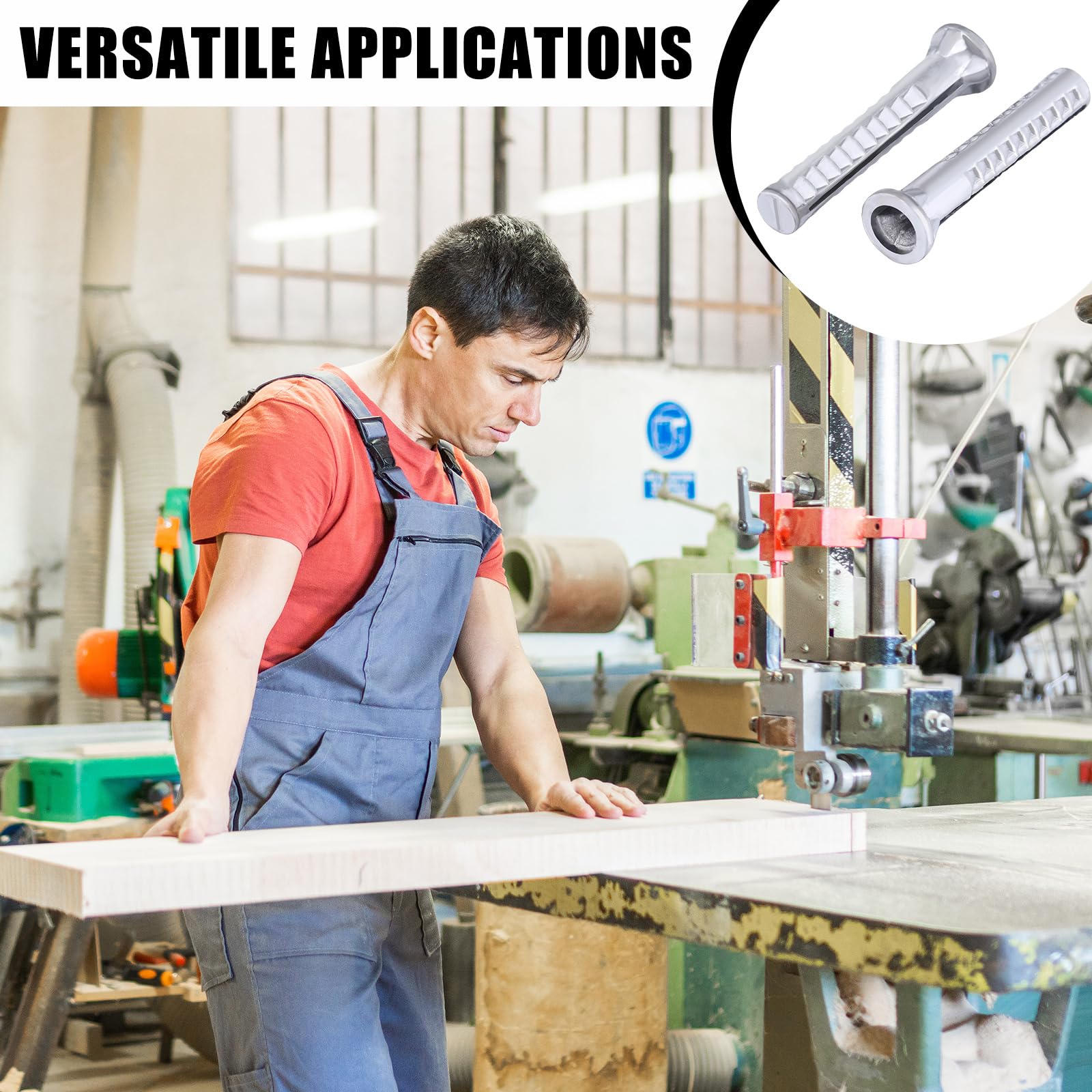 Snapklik.com : Yaocom 100 Pcs Lead Wood Anchors For Screws Bulk 6-8 X 1 ...