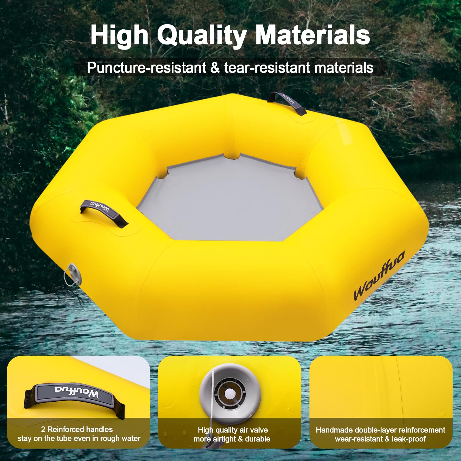 Snapklik.com : Wauffua Heavy Duty River Tubes For Floating, Inflatable ...