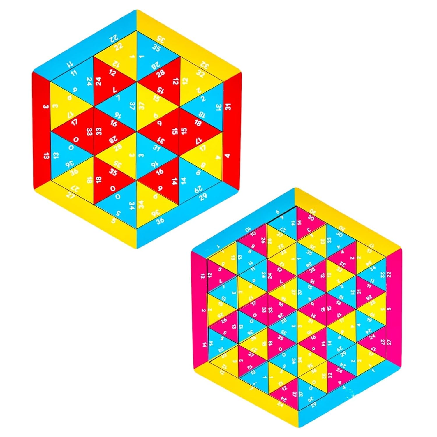 Winkslab:Brain Hex Puzzle Set for Kids – Level 1 & Level 2 – Colorful ...