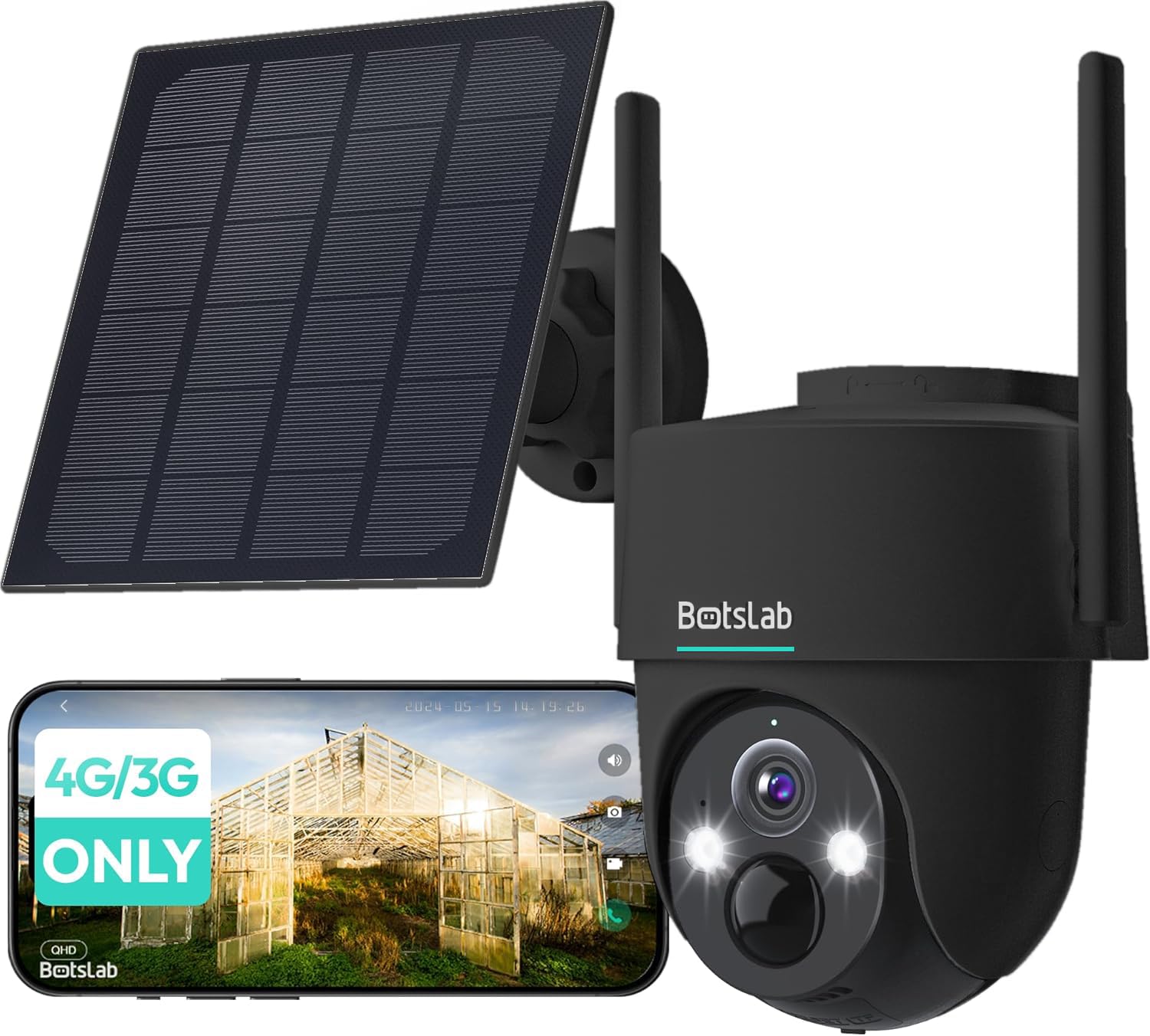 Snapklik.com : BOTSLAB 4G LTE Cellular Outdoor Camera Wireless