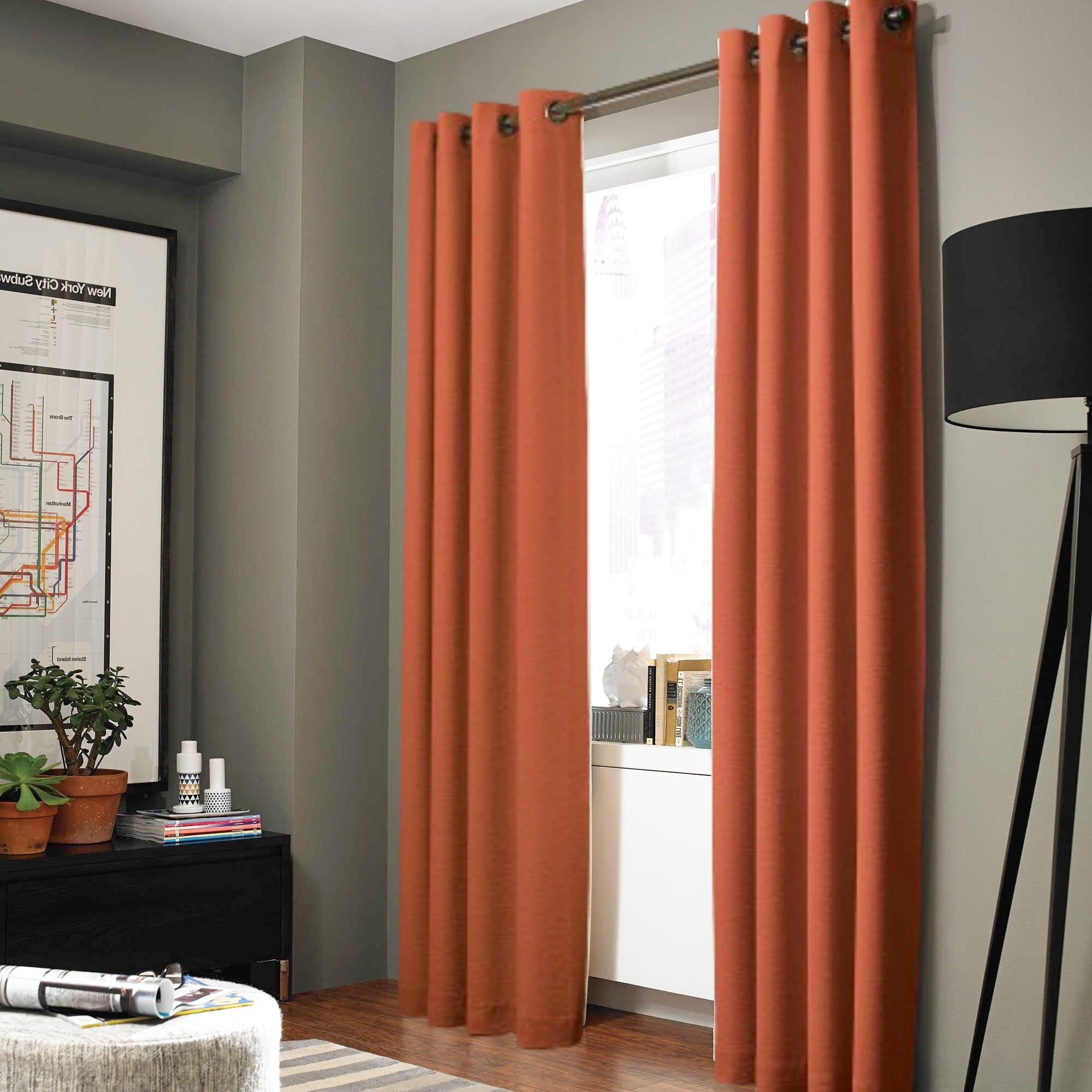 Amazon.com: Gorgeous Home Linen K92 1-Piece Solid Window Curtain Panel ...