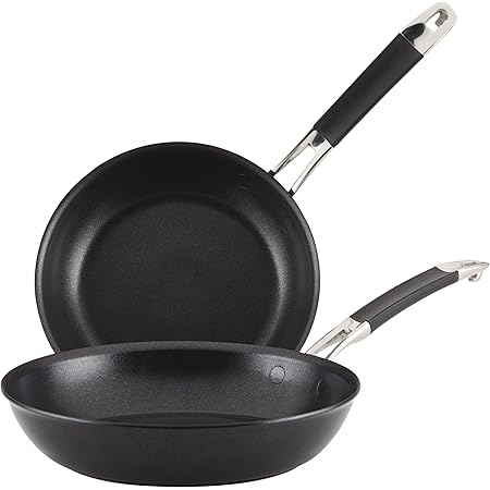 Anolon Smart Stack Hard Anodized Nonstick Frying Pan Set / Fry Pan Set ...