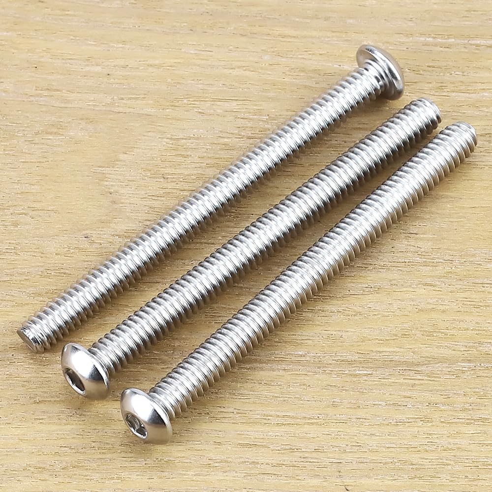 Snapklik.com : 1/4-20 X 3 Button Head Socket Cap Bolts Screws