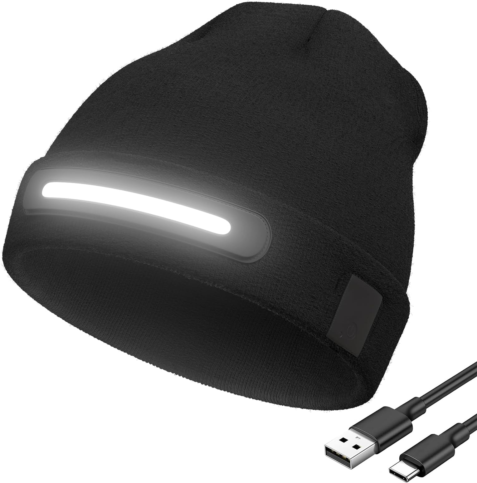 LED Lighted Beanie Hat, 2024 New Stocking Fillers for Men, Christmas ...