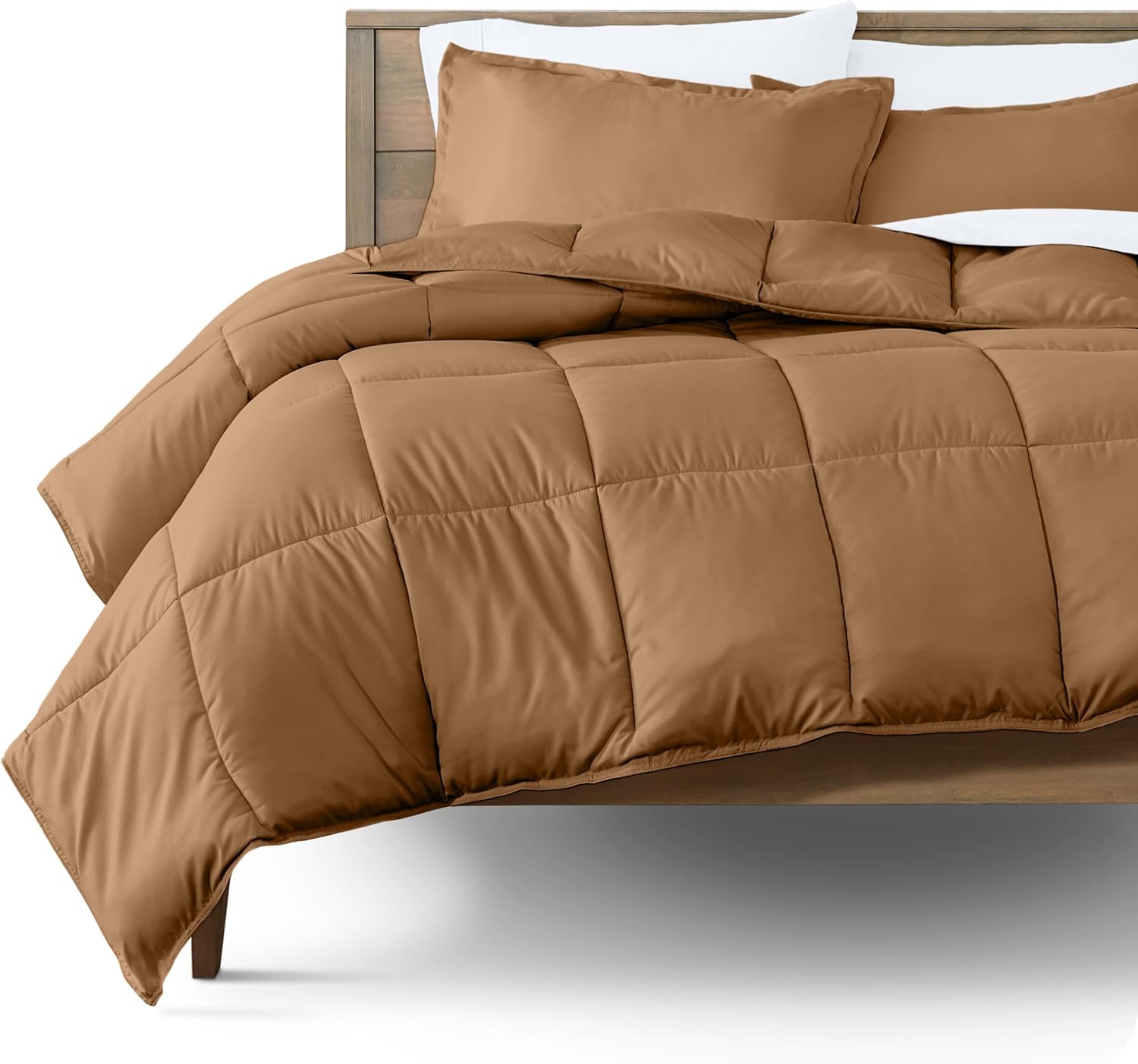 Amazon.com: Bare Home Comforter Set - Queen Size - Ultra-Soft - Goose ...