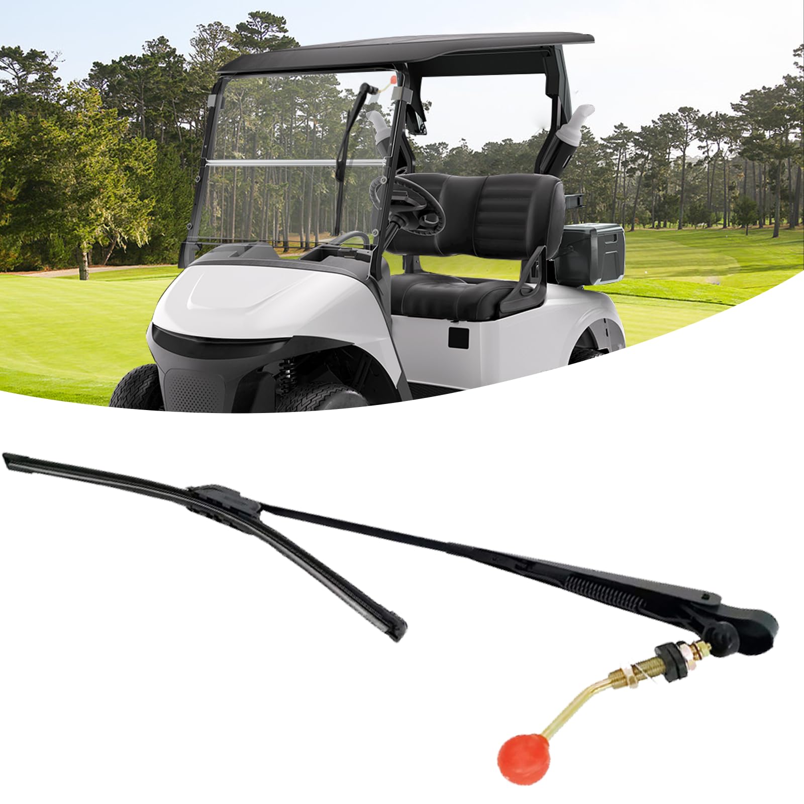 Amazon.com: YONQIFON Universal Manual UTV Windshield Wiper Kit with ...