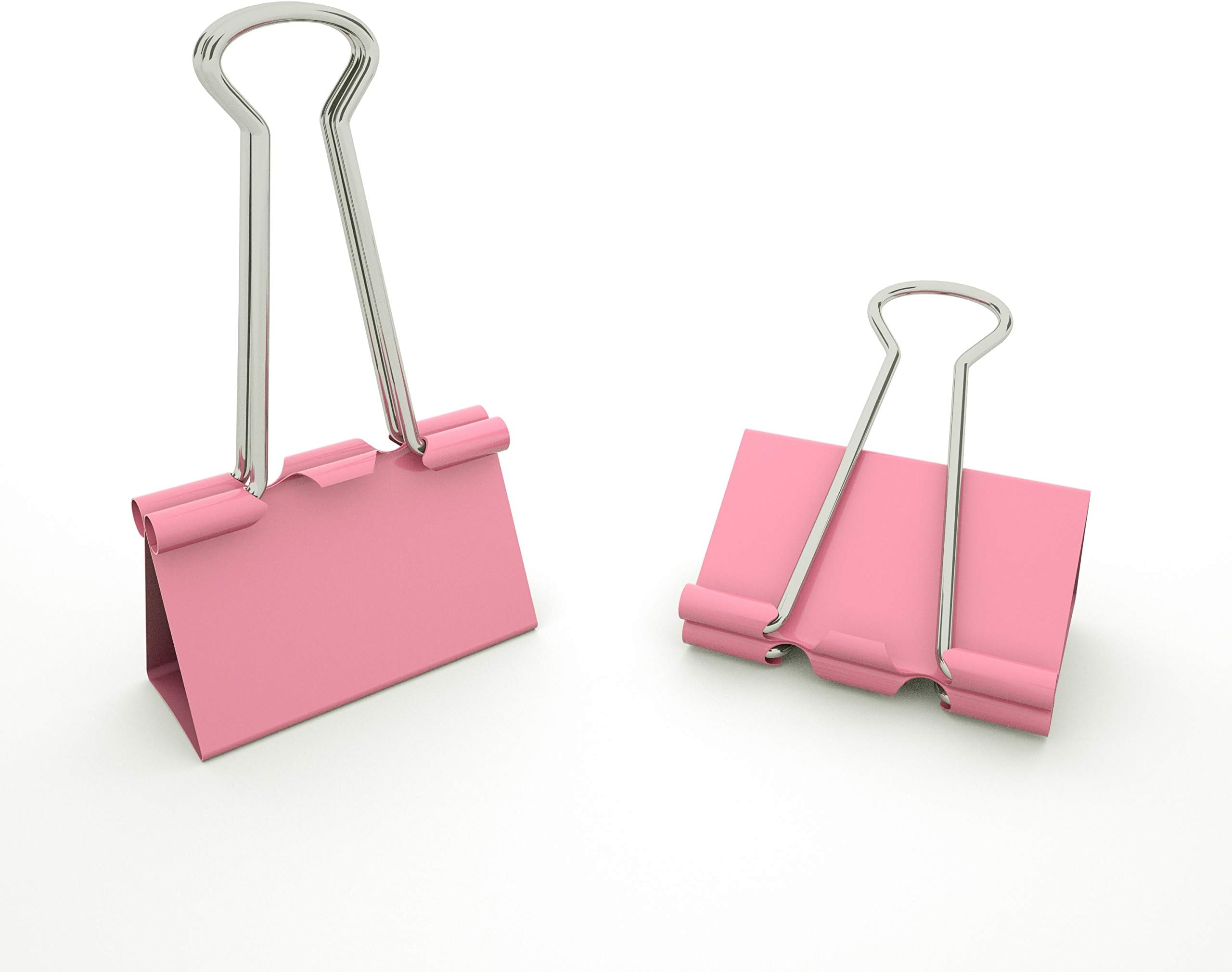 Amazon.com : 150 Pcs Pink Binder Clips Paper Clamps Paper Clips ...