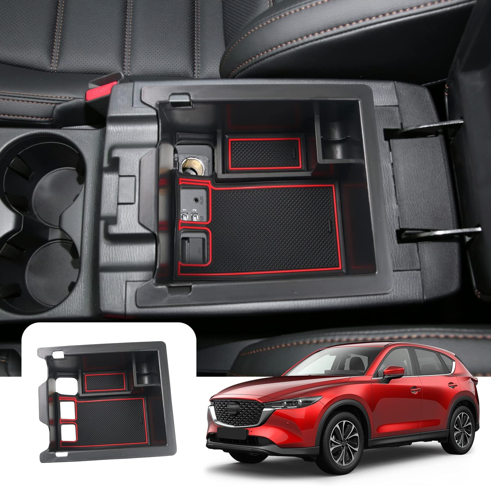 LFOTPP Ablagefach Mittelkonsole T-Roc, Auto Zubehör Organizer ...